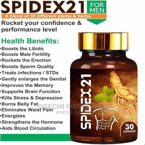 Spidex 21 (Male Fertility Booster, Erectile Dysfunction) - Healthy ...