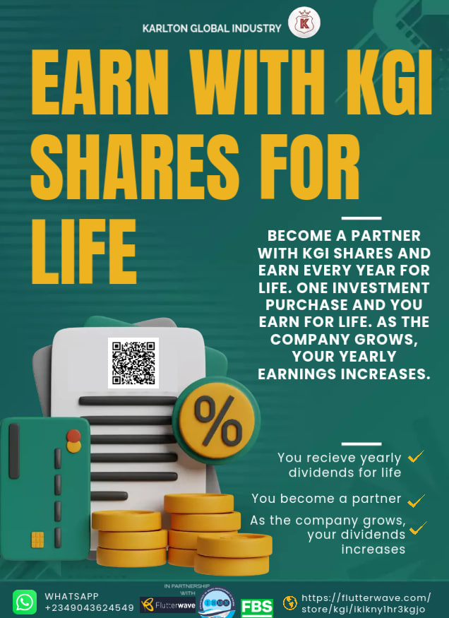 BECOME A PARTNER WITH KGI SHARES AND EARN EVERY YEAR FOR LIFE - KARLTON ...