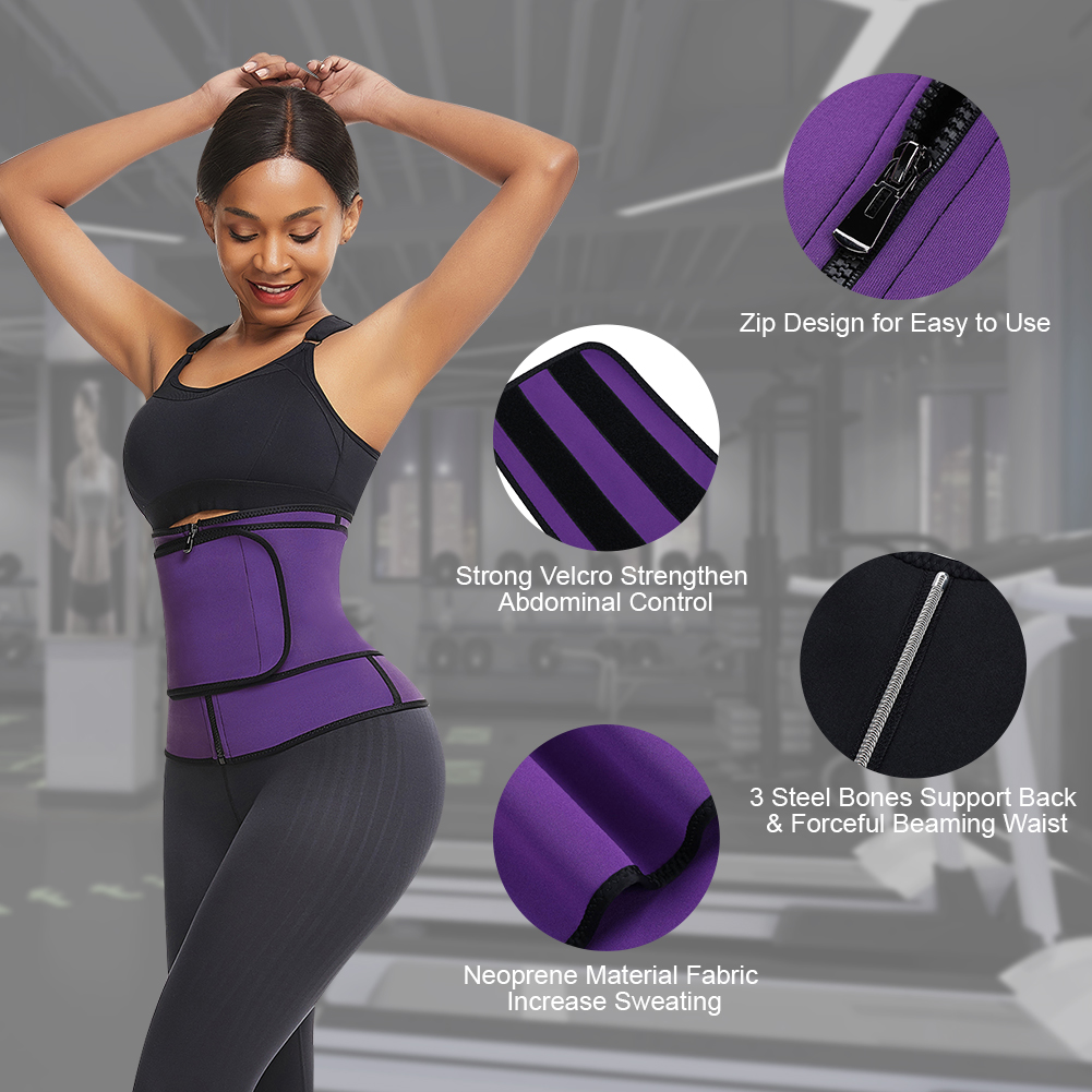 Double Slimming Body Shaper Adjustable Hooks And Compression Belt Tummy ...