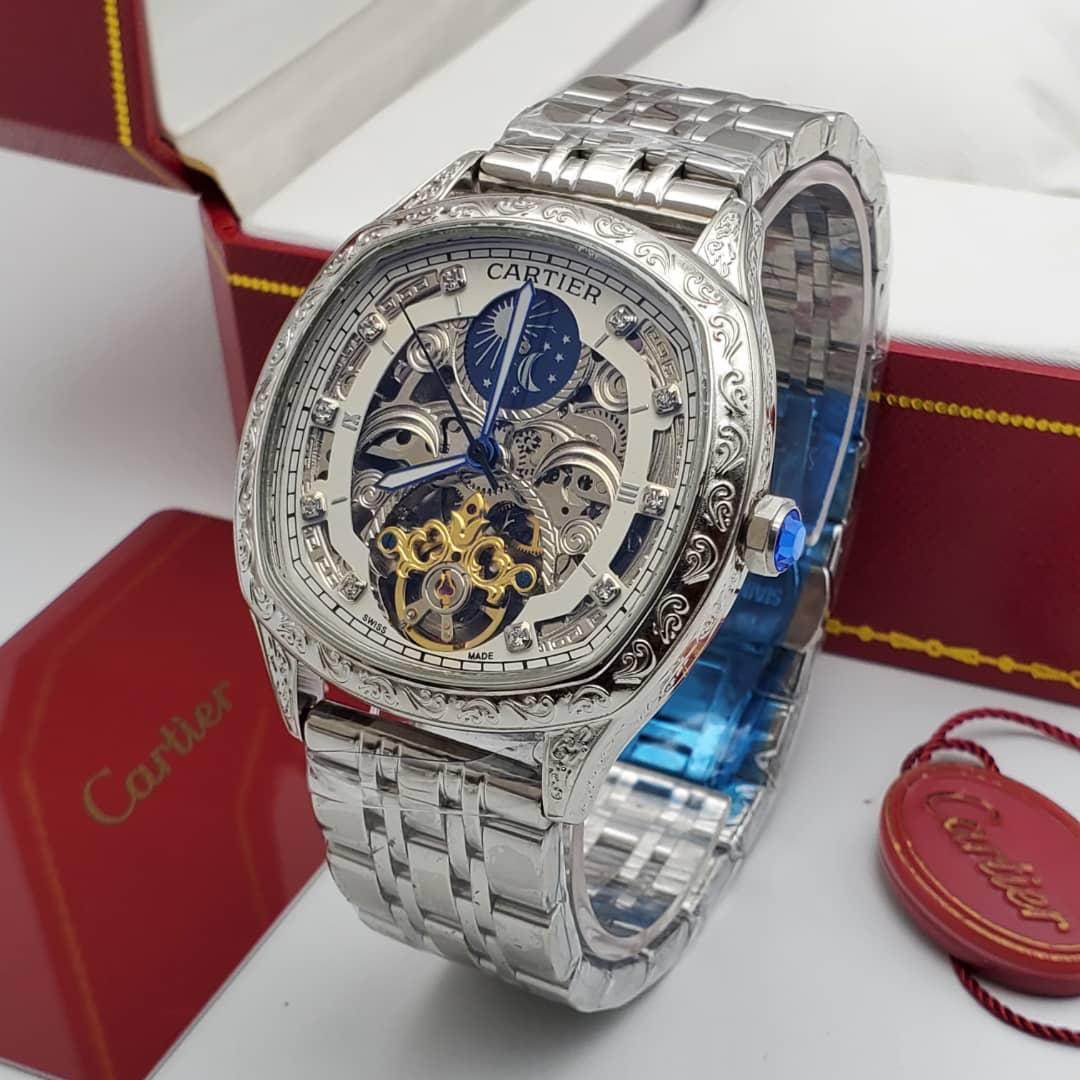 CARTIER (engraved) mechanical wristwatch - Toppas | Flutterwave Store
