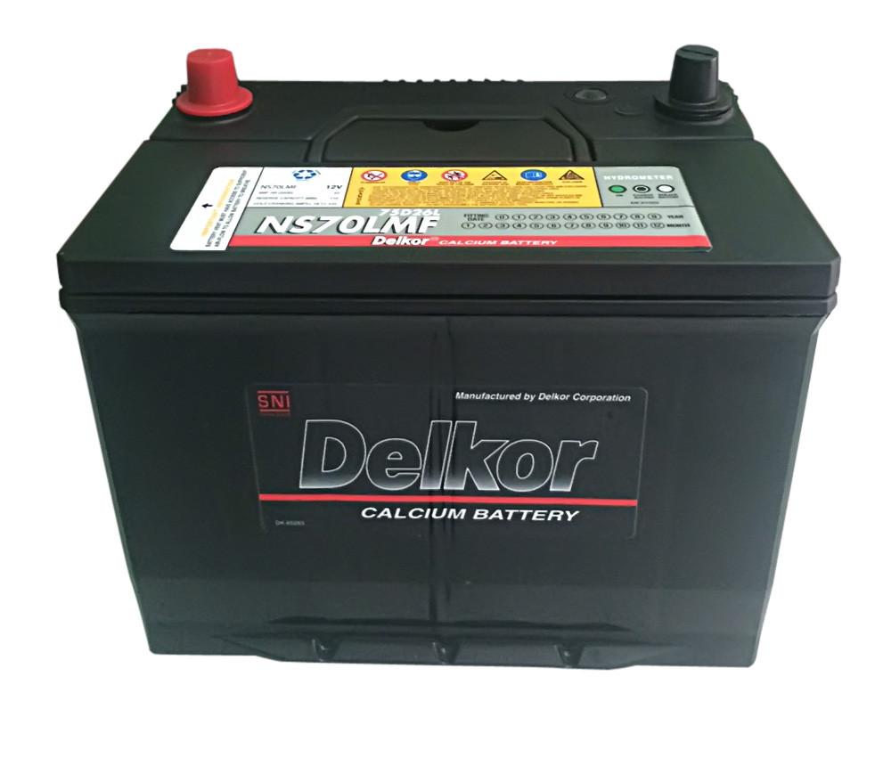 Delkor 12V 75AH Automotive Battery (Long) - The Battery Master | Flutterwave Store