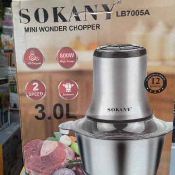 Sokany Mini Wonder Chopper(3Liters) - EstyEssentials | Flutterwave Store