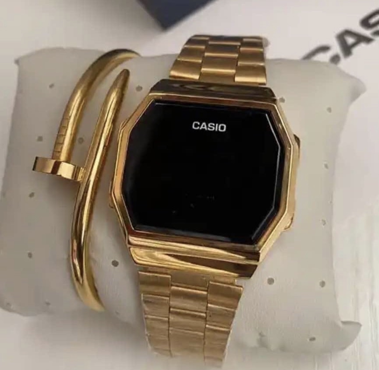 CASIO TOUCH WATCH WITH NAIL BRACELET - HOUSE OF MISH.ng | Flutterwave Store