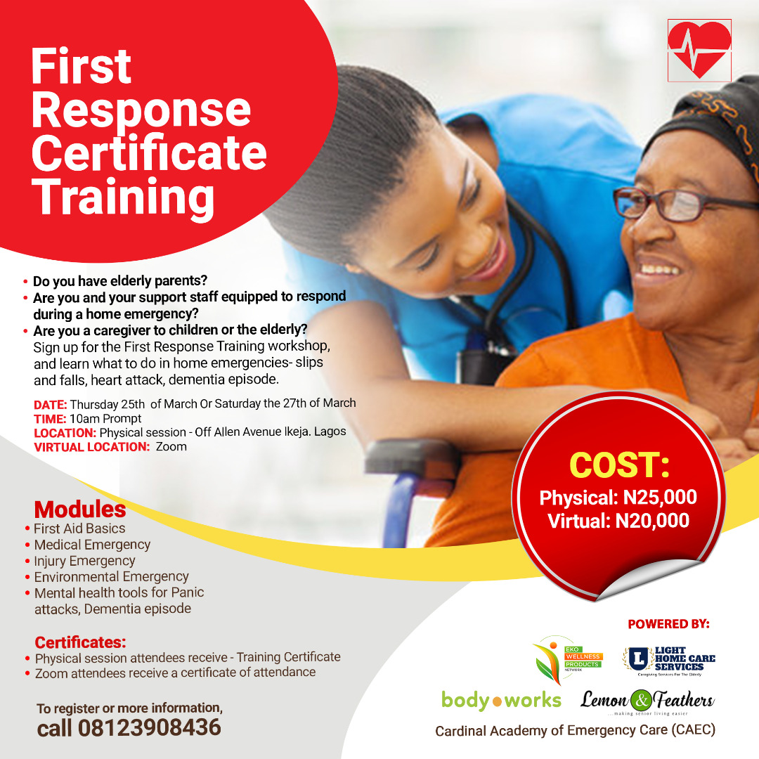 Basic Training Certificate - Physical attendance. First response Certificate training- - Eko ...