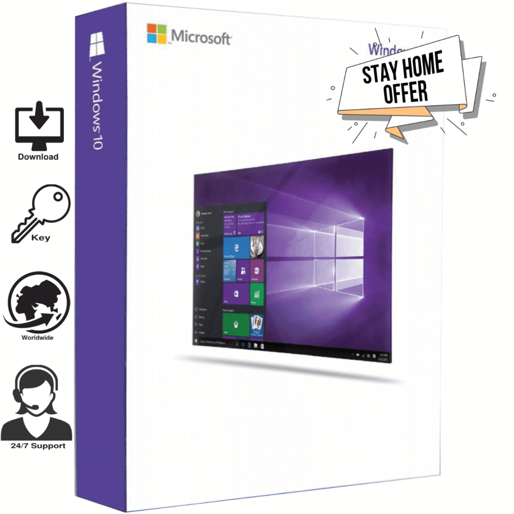 Microsoft Win 10 Pro 32/64 Bit 100% Genuine - Sdegital | Flutterwave Store
