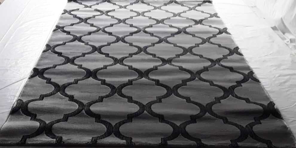 Trellis Grey Area Center Rug 7x10ft - veesbeautyempire | Flutterwave Store