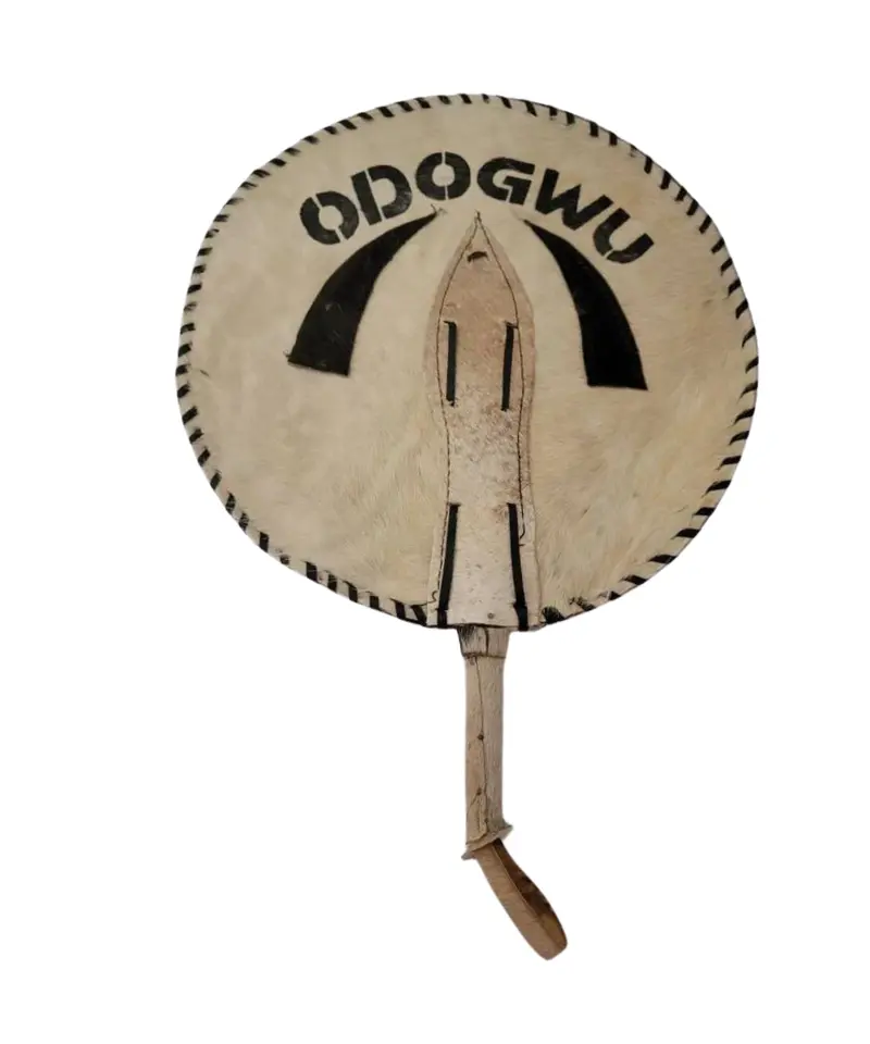 Customised Igbo Men Royal Hand Fan. Round African Titled Men Fan / Igbo ...