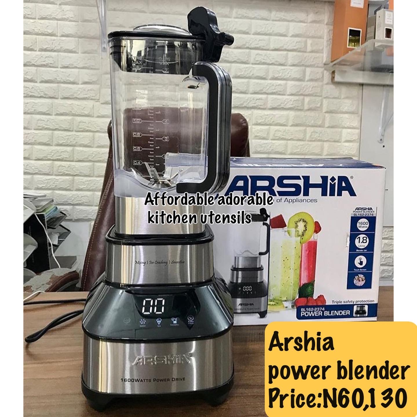 ARSHIA POWER BBLENDER - A&A kitchen utensils | Flutterwave Store