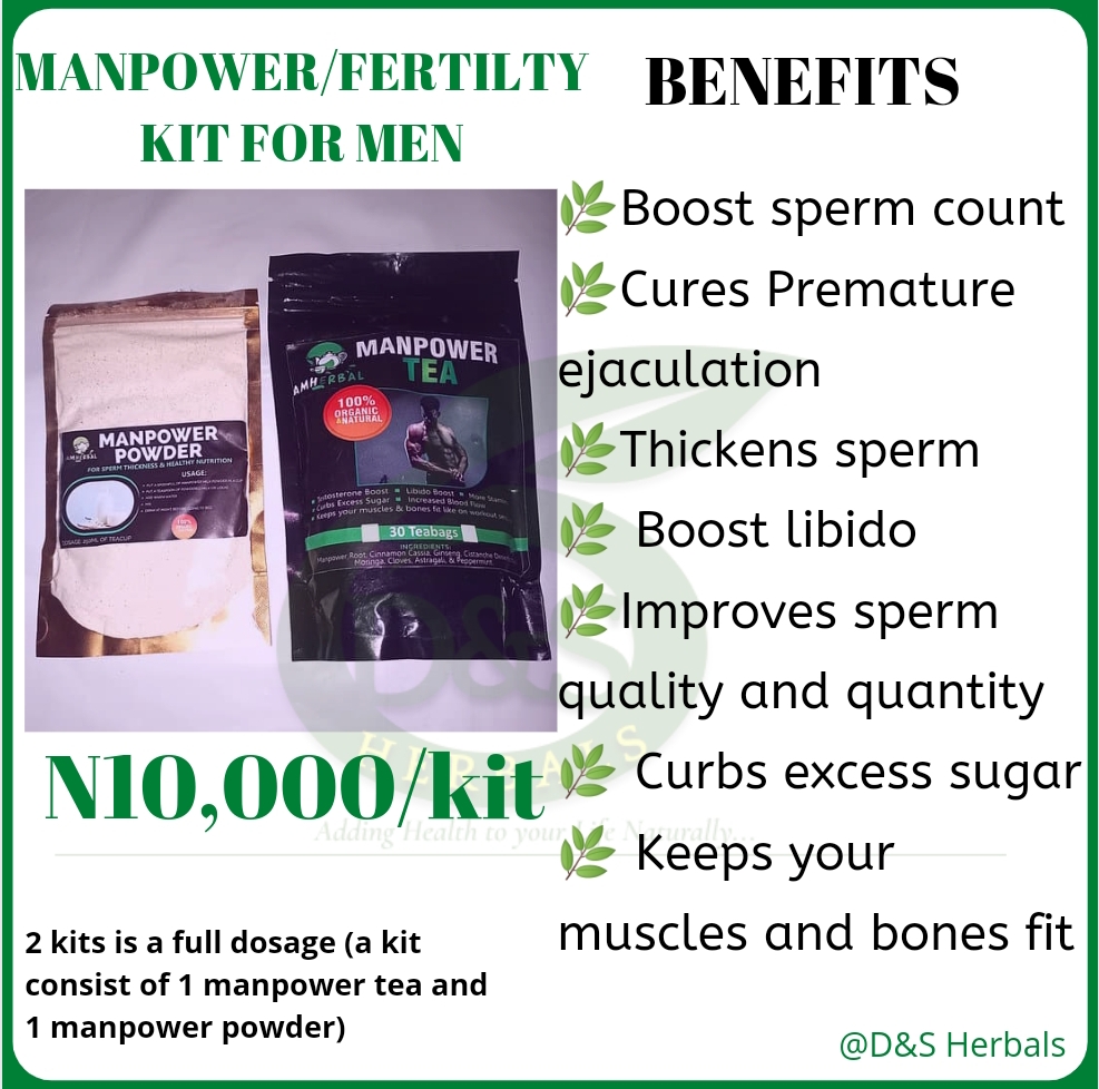 MANPOWER/MALE FERTILITY TEA - D&S Herbals | Flutterwave Store